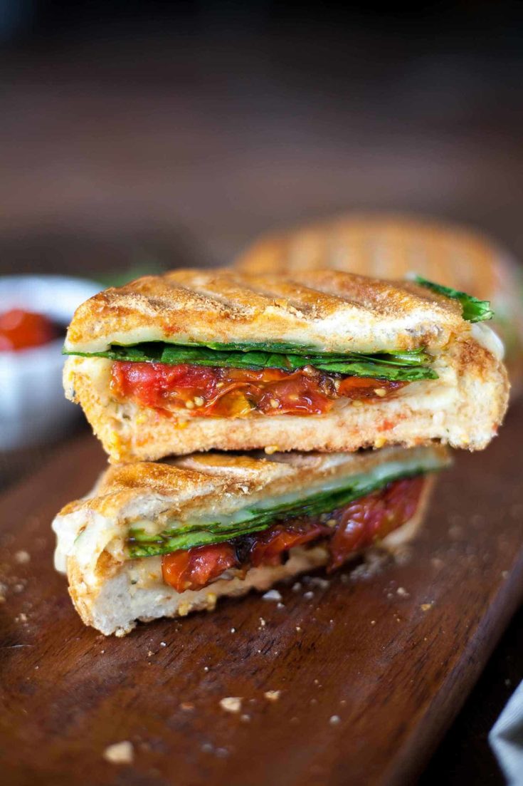 Cheesy Hummus and Veggie Panini - The Live-In Kitchen
