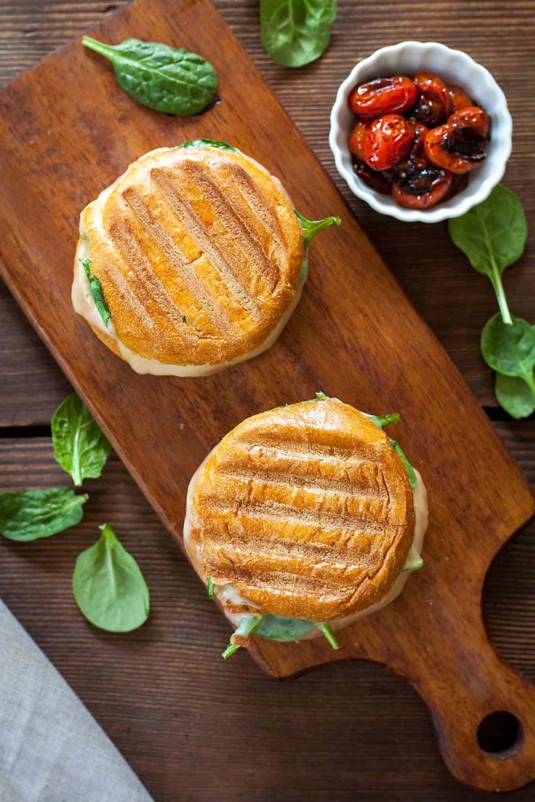Cheesy Hummus and Veggie Panini - The Live-In Kitchen
