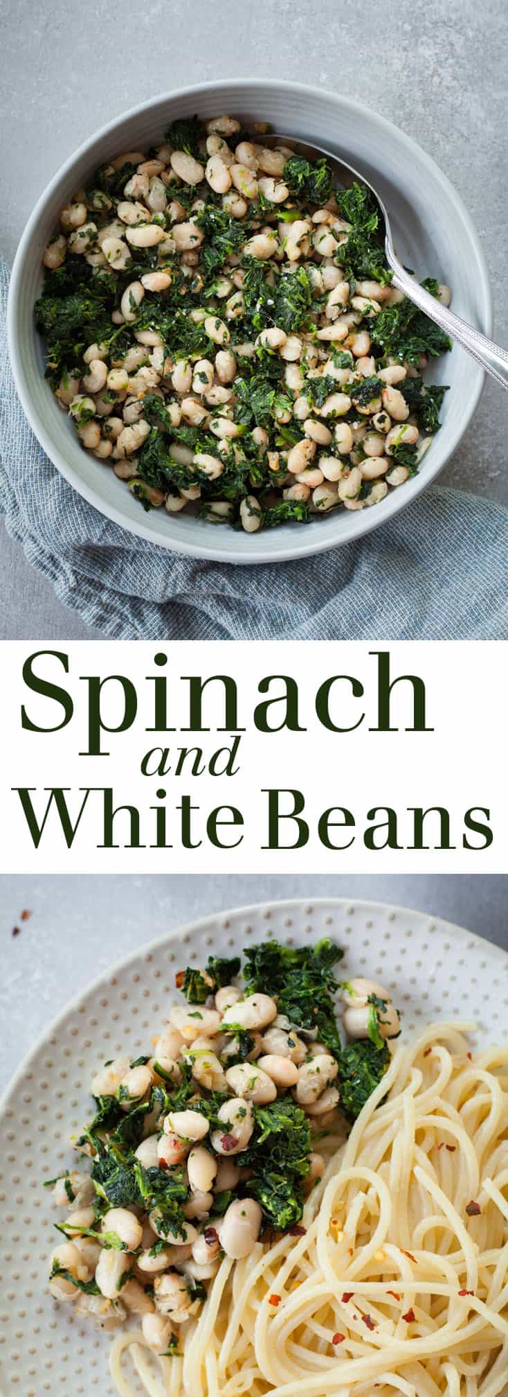 Spinach and White Beans - The Live-In Kitchen