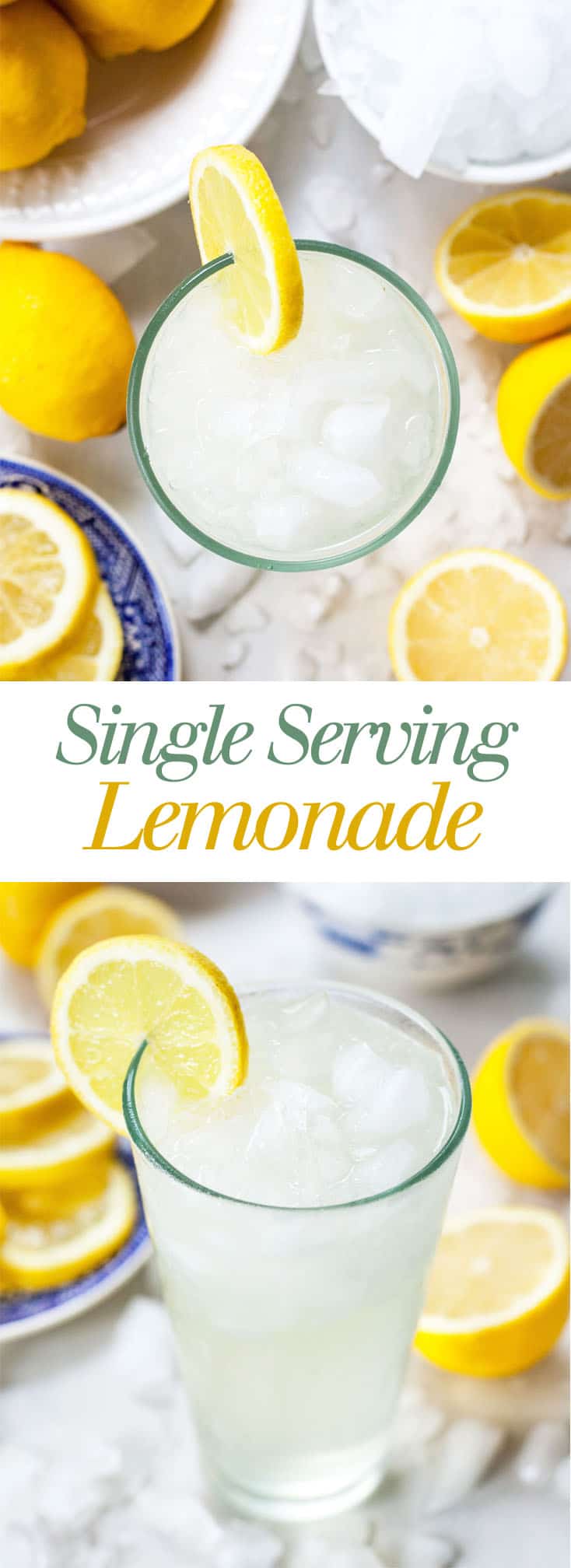 Single Serving Lemonade - The Live-In Kitchen