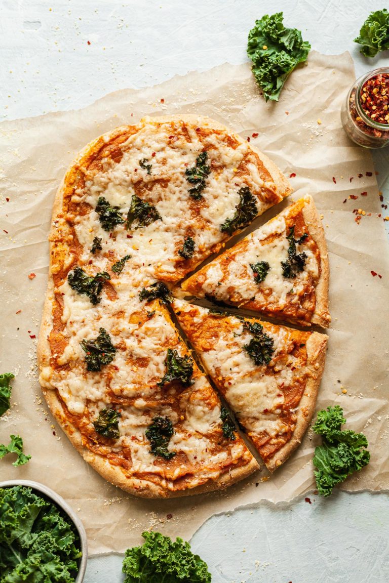 Butternut Squash Pizza with Kale - The Live-In Kitchen