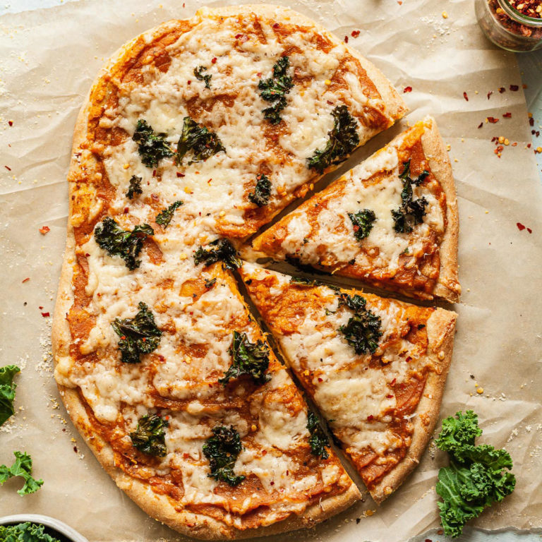 Butternut Squash Pizza with Kale - The Live-In Kitchen