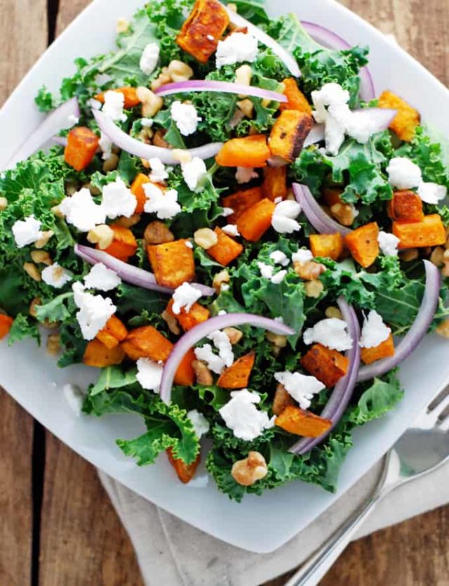 Roasted Sweet Potato and Kale Salad - The Live-In Kitchen