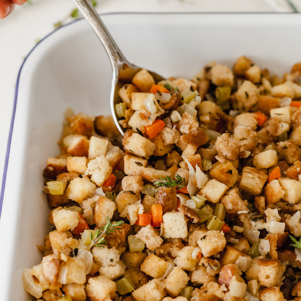 The Best Simple Vegetarian Stuffing Recipe - The Live-In Kitchen