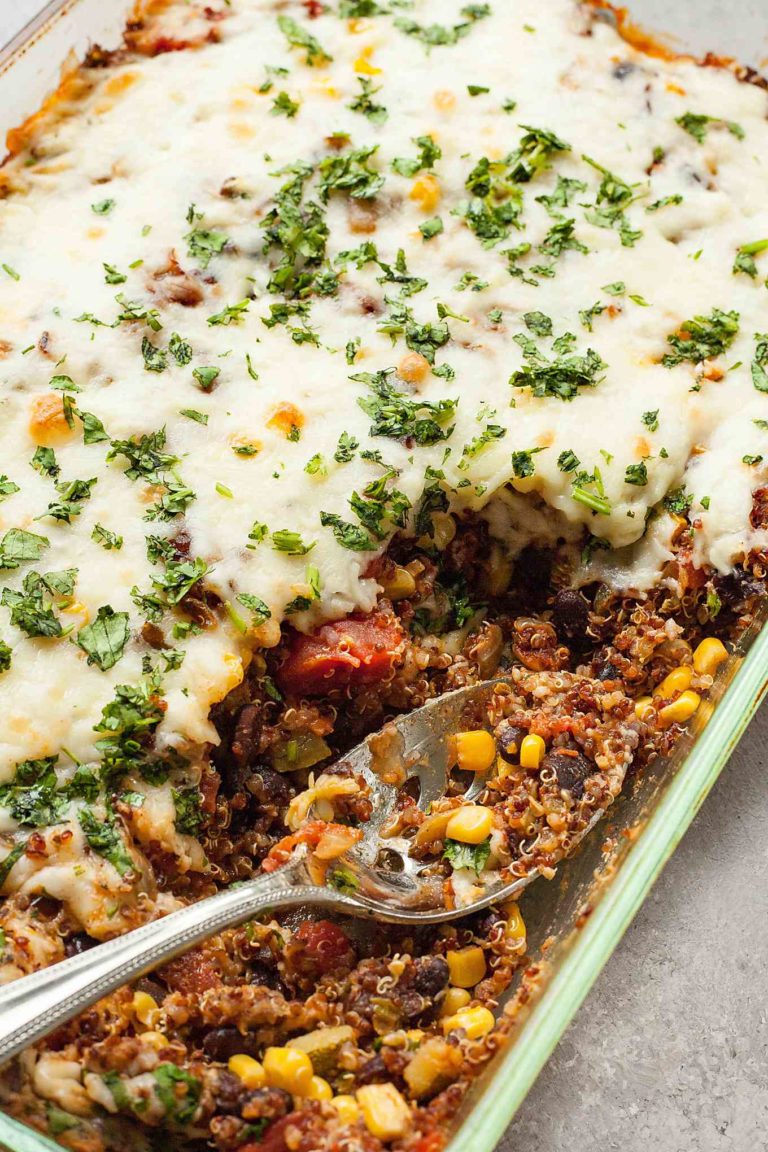 Crispy Quinoa Bake - Vegetarian - The Live-In Kitchen
