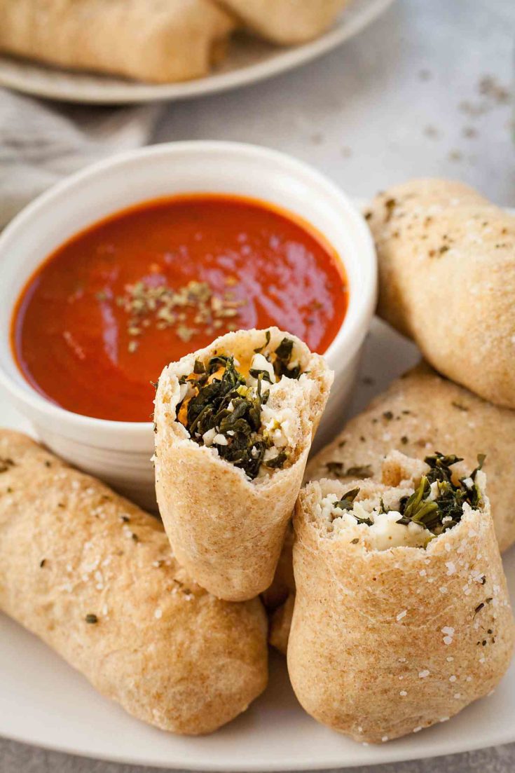 Spanakopita Pizza Dippers - The Live-In Kitchen