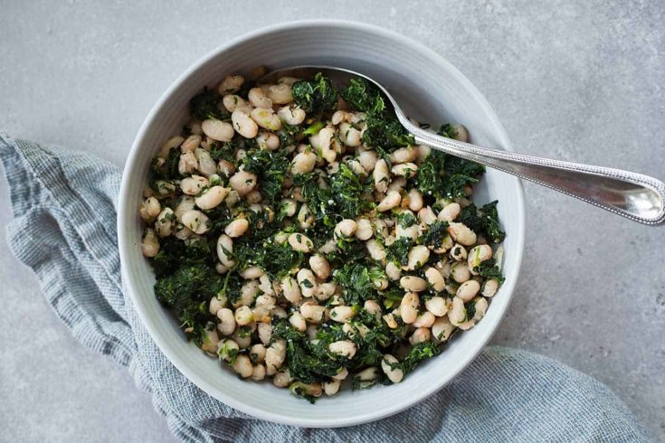 Spinach and White Beans - The Live-In Kitchen