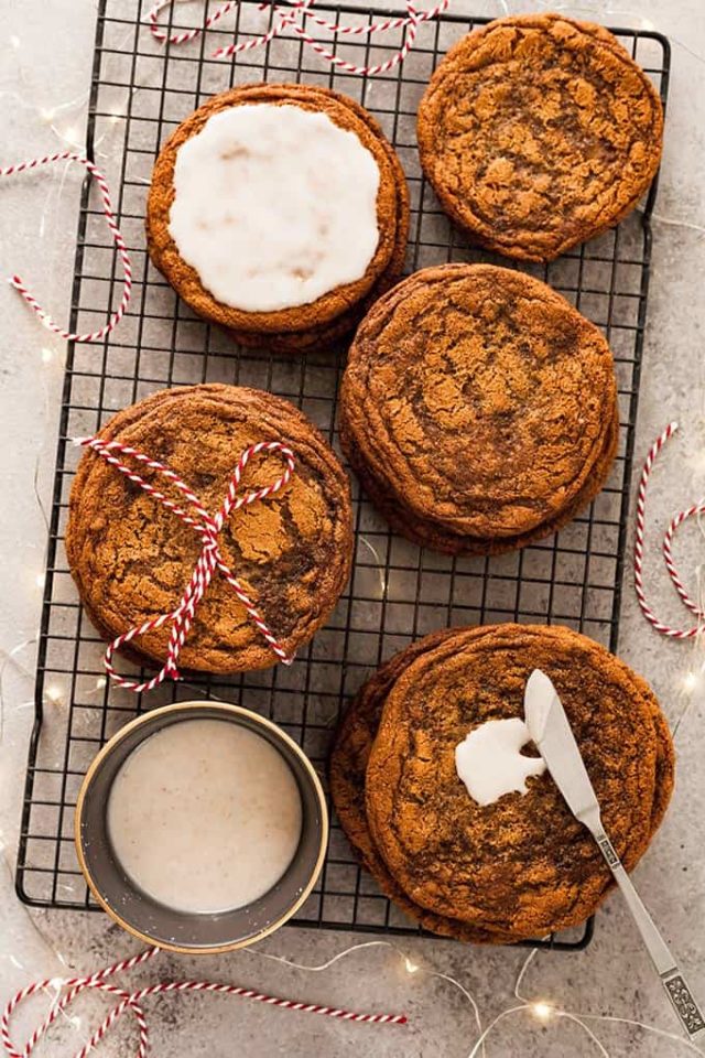 Giant Ginger Cookies with Icing - The Live-In Kitchen