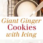 Giant Ginger Cookies with Icing - The Live-In Kitchen