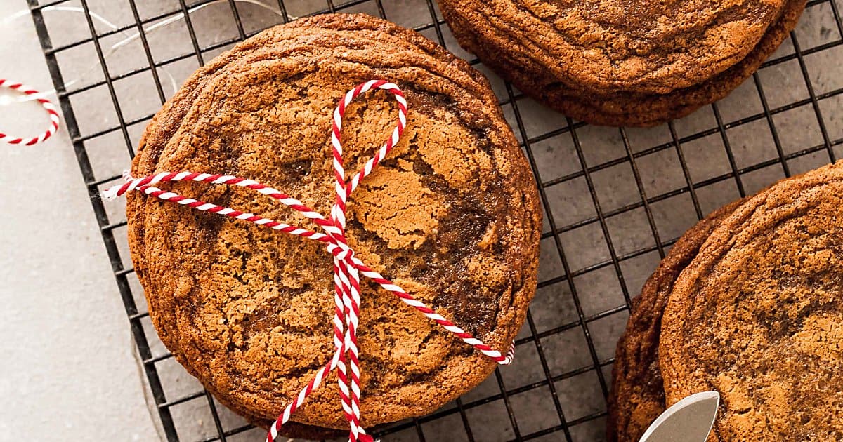 Giant Ginger Cookies with Icing - The Live-In Kitchen