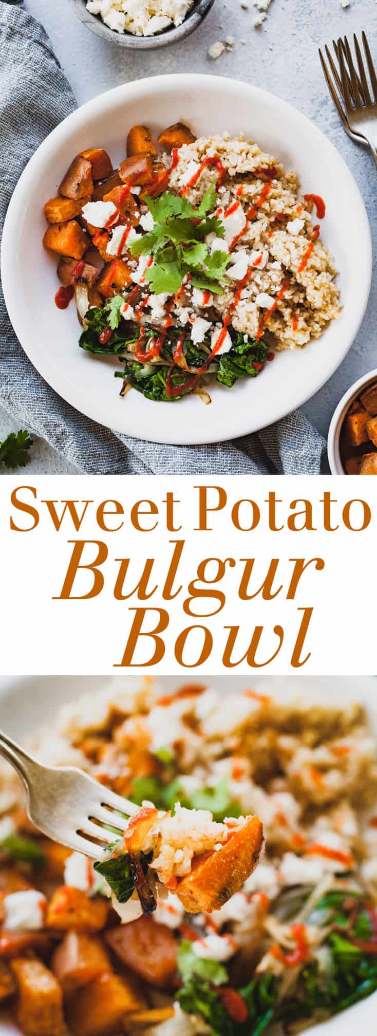 Roasted Sweet Potato Bulgur Bowl - The Live-In Kitchen