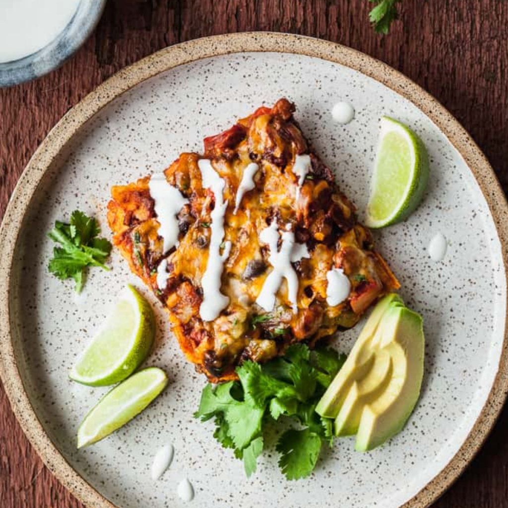 Veggie Stacked Enchiladas {VIDEO} - The Live-In Kitchen