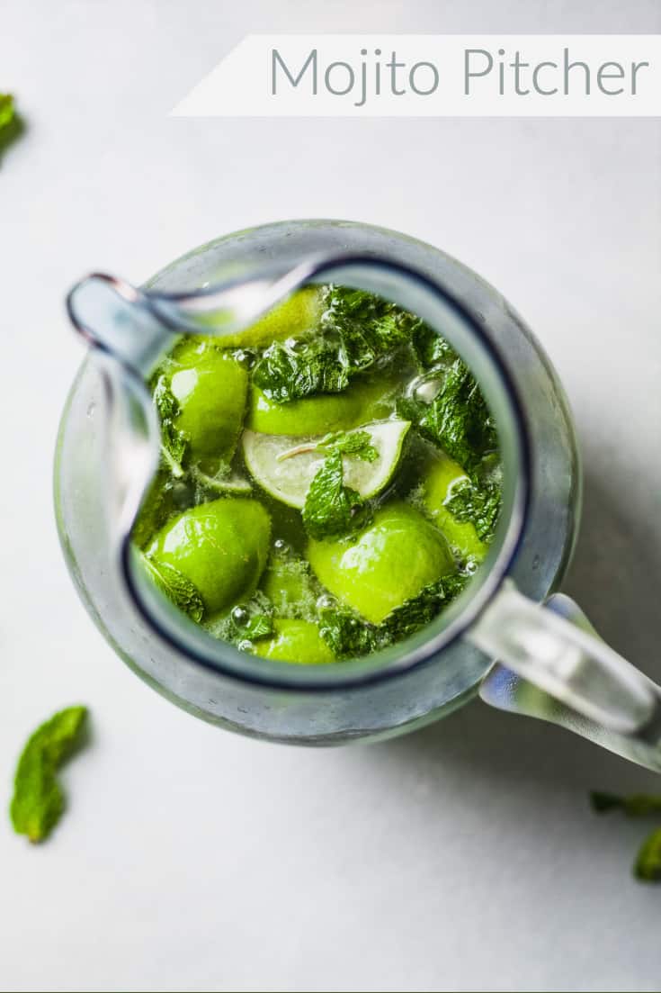 Mojito Pitcher Recipe (No Simple Syrup!) - The Live-In Kitchen