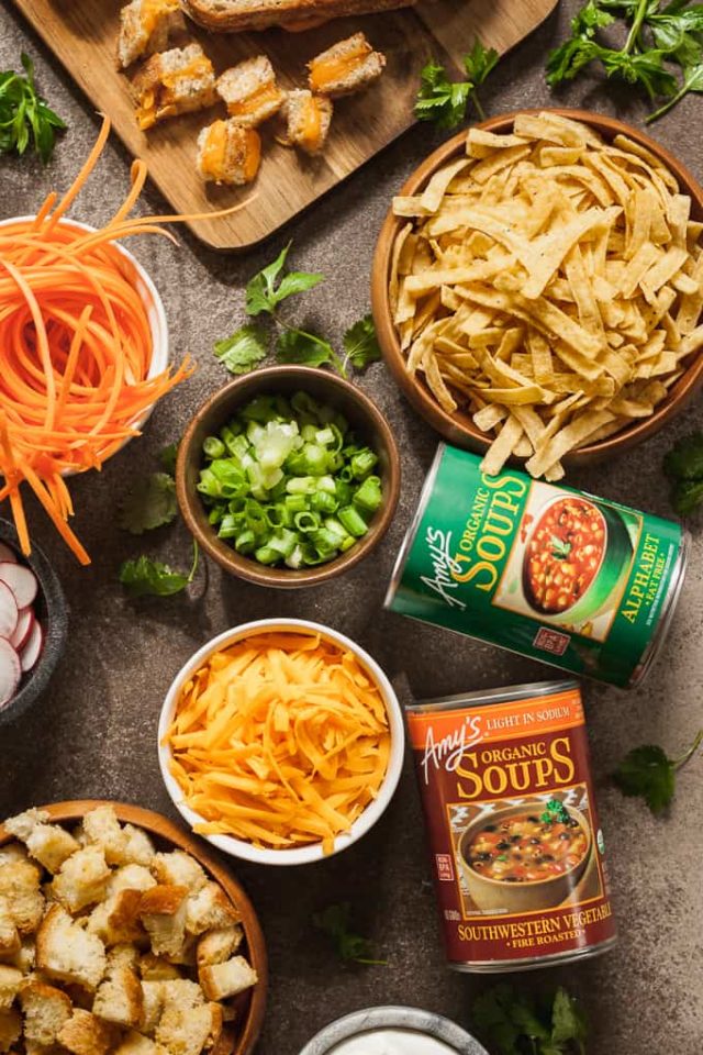 Sunday Football Soup Bar - A Vegetarian Soup Buffet - The Live-In Kitchen