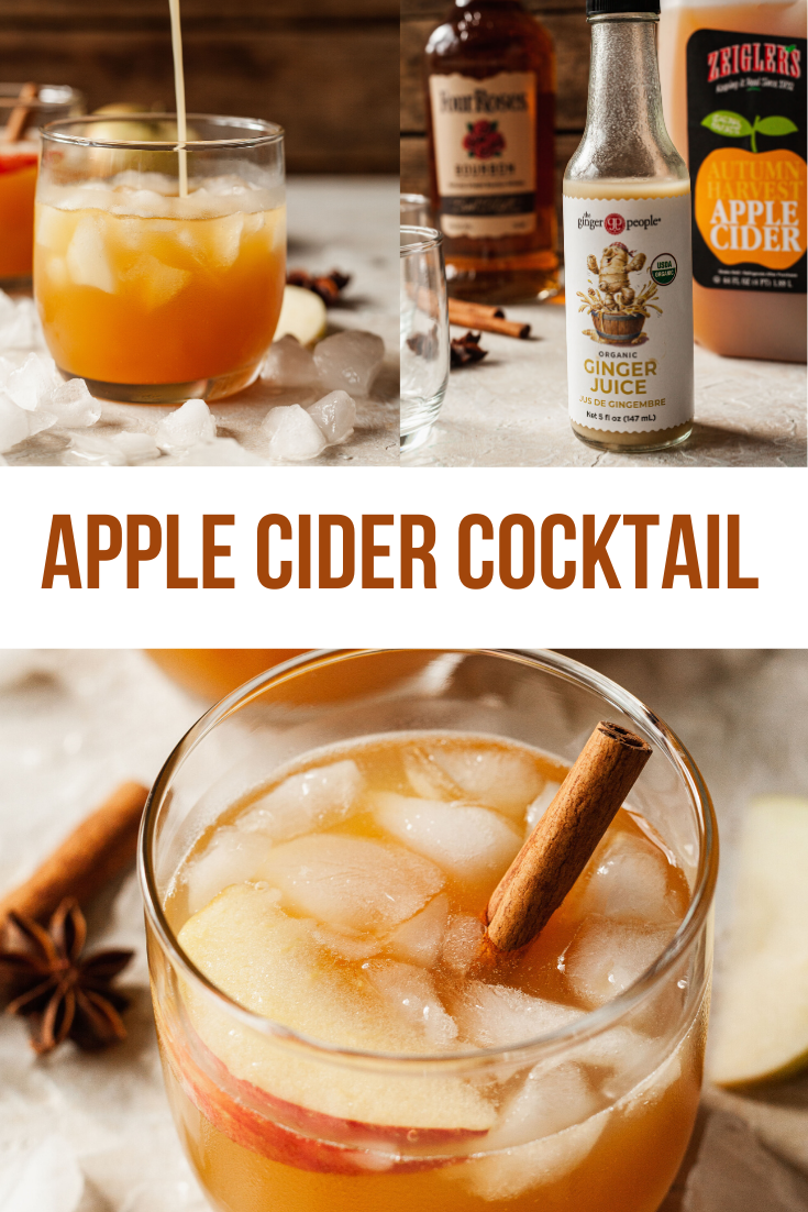 Easy Apple Cider Cocktail Recipe- The Live-In Kitchen