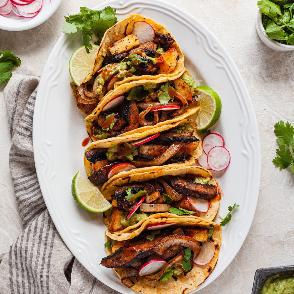 Spicy Vegan Tacos {Sheet Pan Recipe} - The Live-In Kitchen