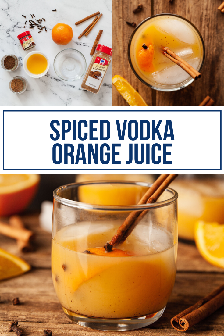 Spiced Vodka Orange Juice (Screwdriver Cocktail) - The Live-In Kitchen
