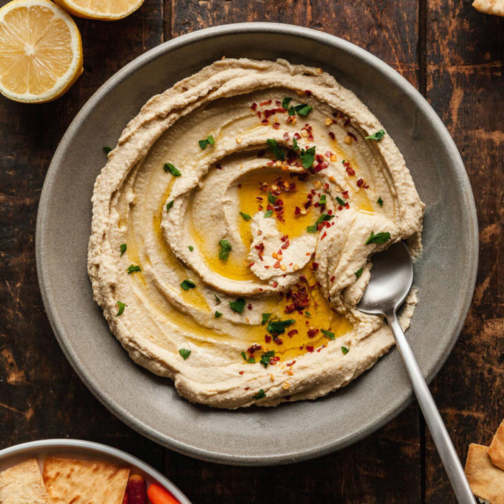 Basic Hummus (Extra Creamy!) - The Live-In Kitchen
