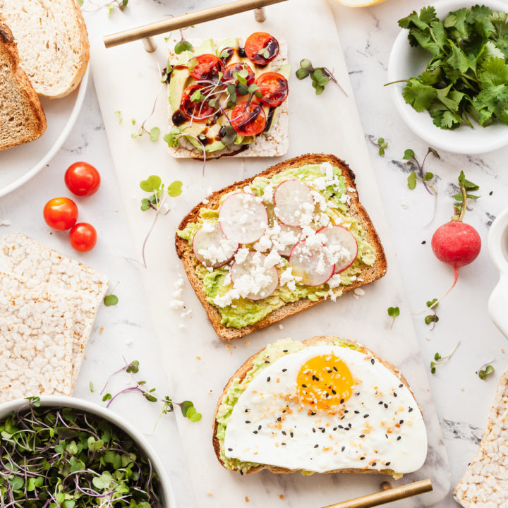 Easy Avocado Toast Bar - Gluten-Free options! - The Live-In Kitchen