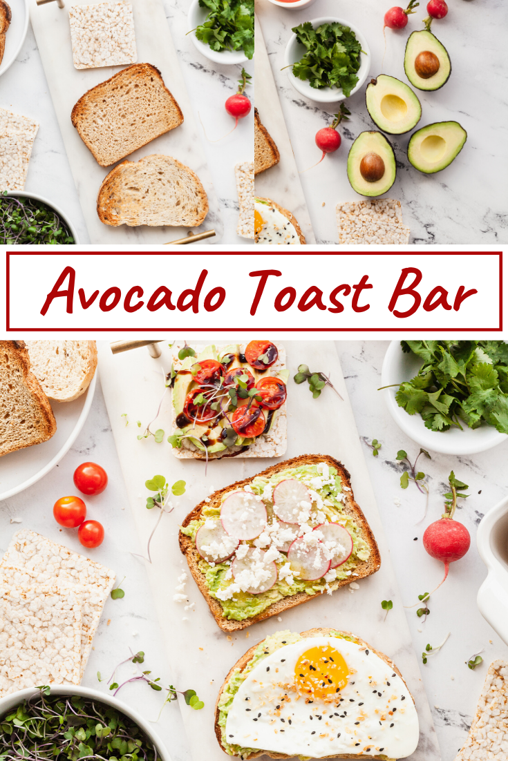 Easy Avocado Toast Bar - Gluten-Free options! - The Live-In Kitchen