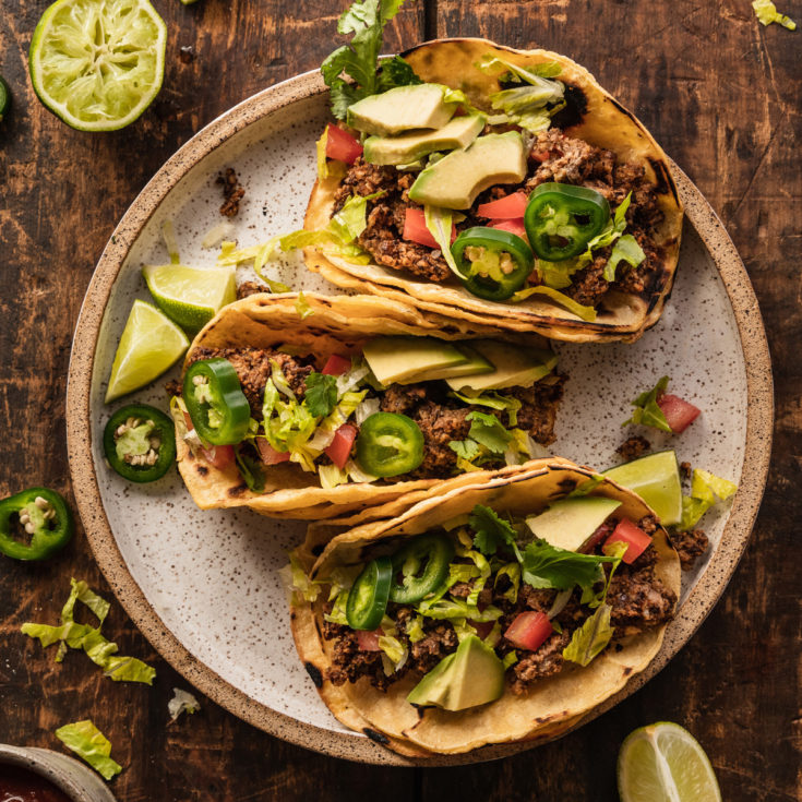 Vegan Mushroom Walnut Taco Meat - The Live-In Kitchen