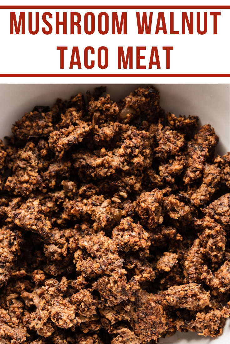 Vegan Mushroom Walnut Taco Meat - The Live-In Kitchen