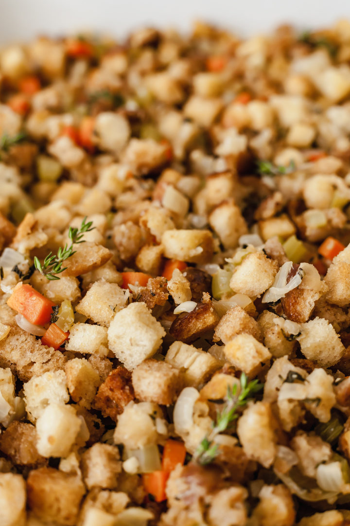The Best Simple Vegetarian Stuffing Recipe - The Live-In Kitchen