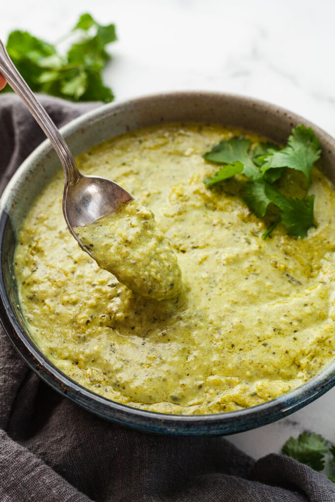 Poblano Cream Sauce Recipe {Video} - The Live-In Kitchen