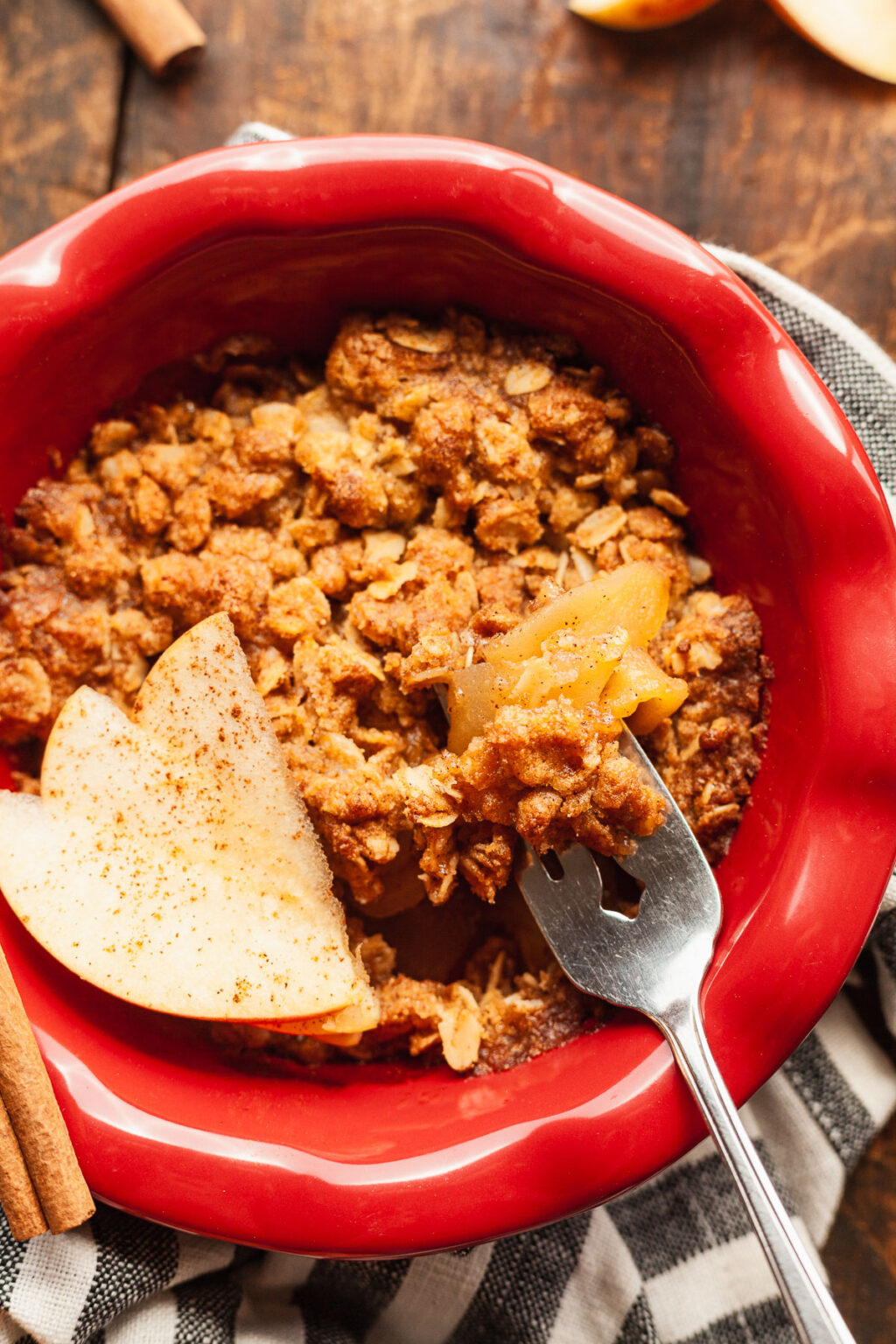 Single Serving Apple Crisp - The Live-In Kitchen