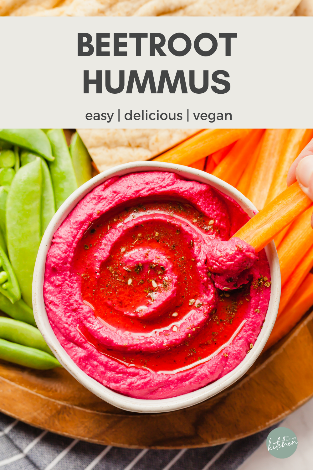 Beetroot Hummus - The Live-In Kitchen