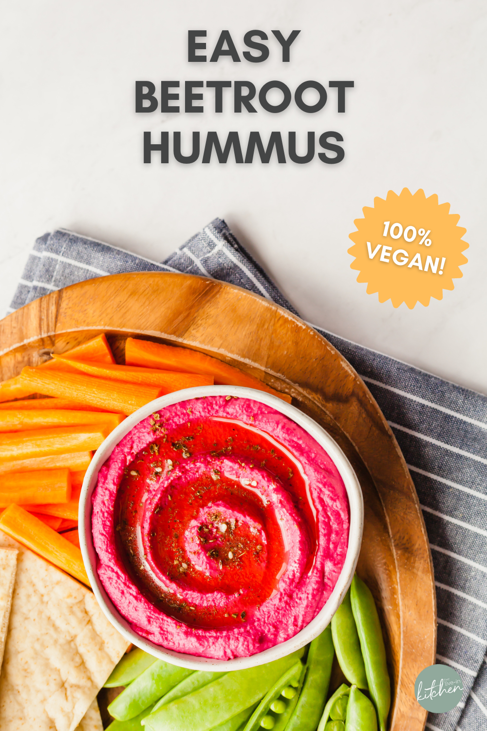 Beetroot Hummus - The Live-In Kitchen
