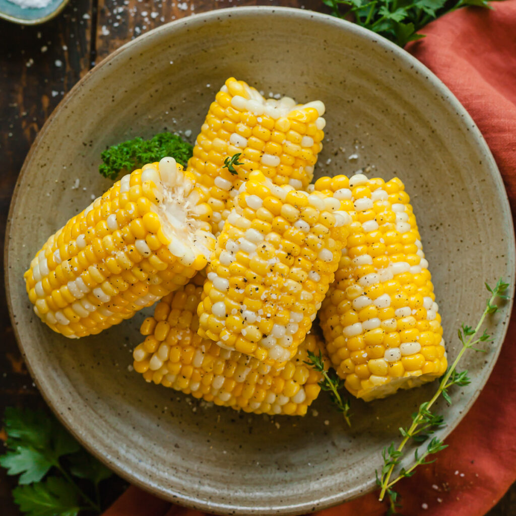 Steamed Corn On The Cob The Live In Kitchen