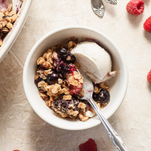 Mixed Berry Crisp - The Live-In Kitchen