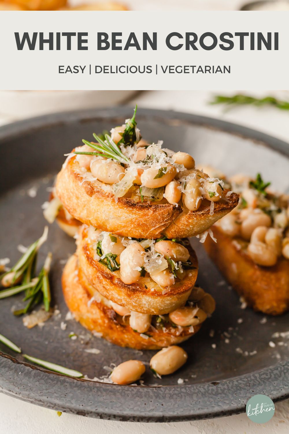 White Bean Crostini Appetizer - The Live-In Kitchen