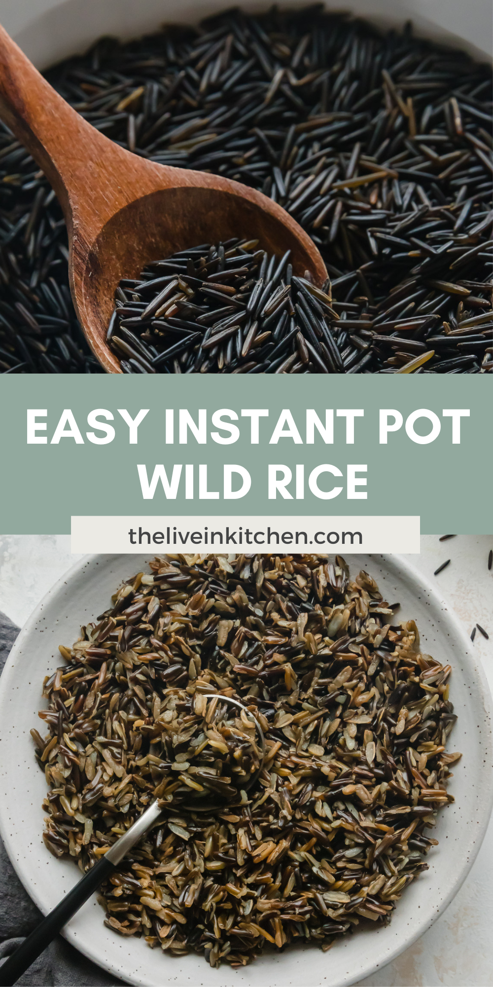 Instant Pot Wild Rice - The Live-In Kitchen