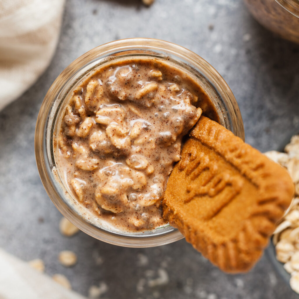 Biscoff Overnight Oats - The Live-In Kitchen