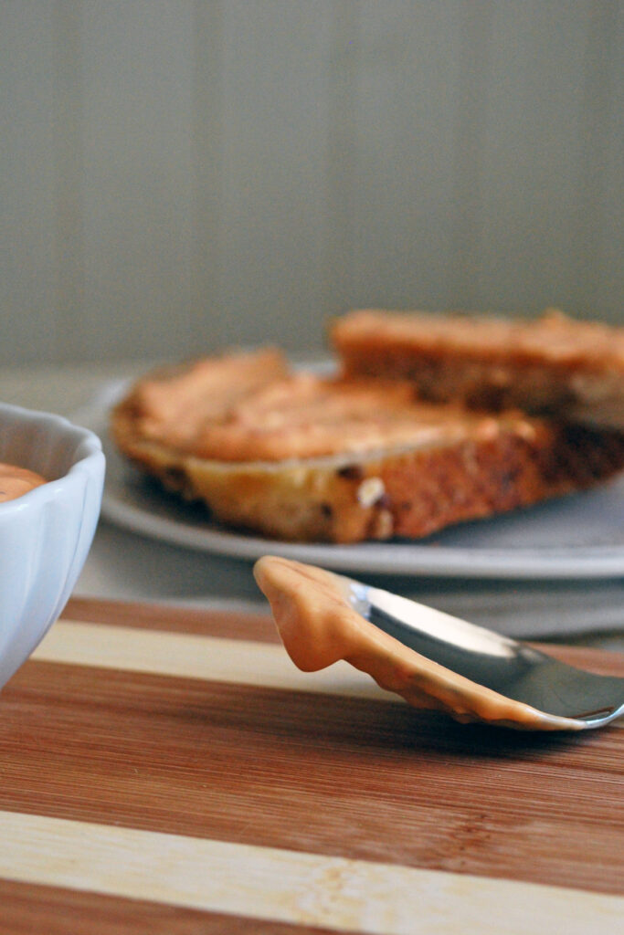 Roasted Red Pepper Whipped Goat Cheese - The Live-In Kitchen