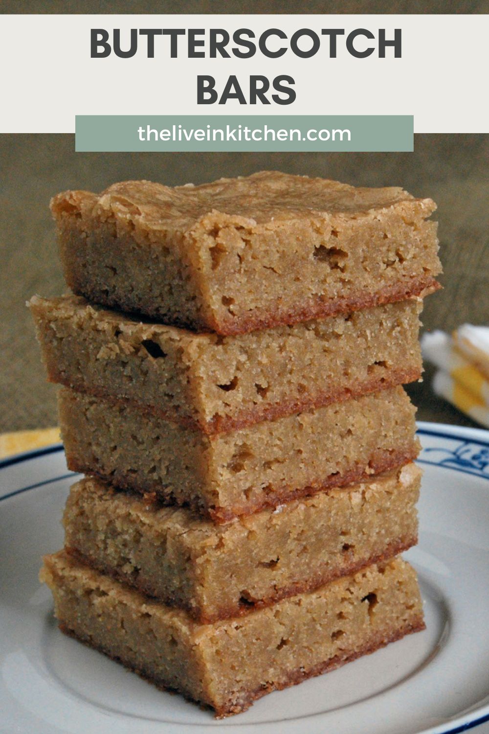 Butterscotch Bars - The Live-In Kitchen