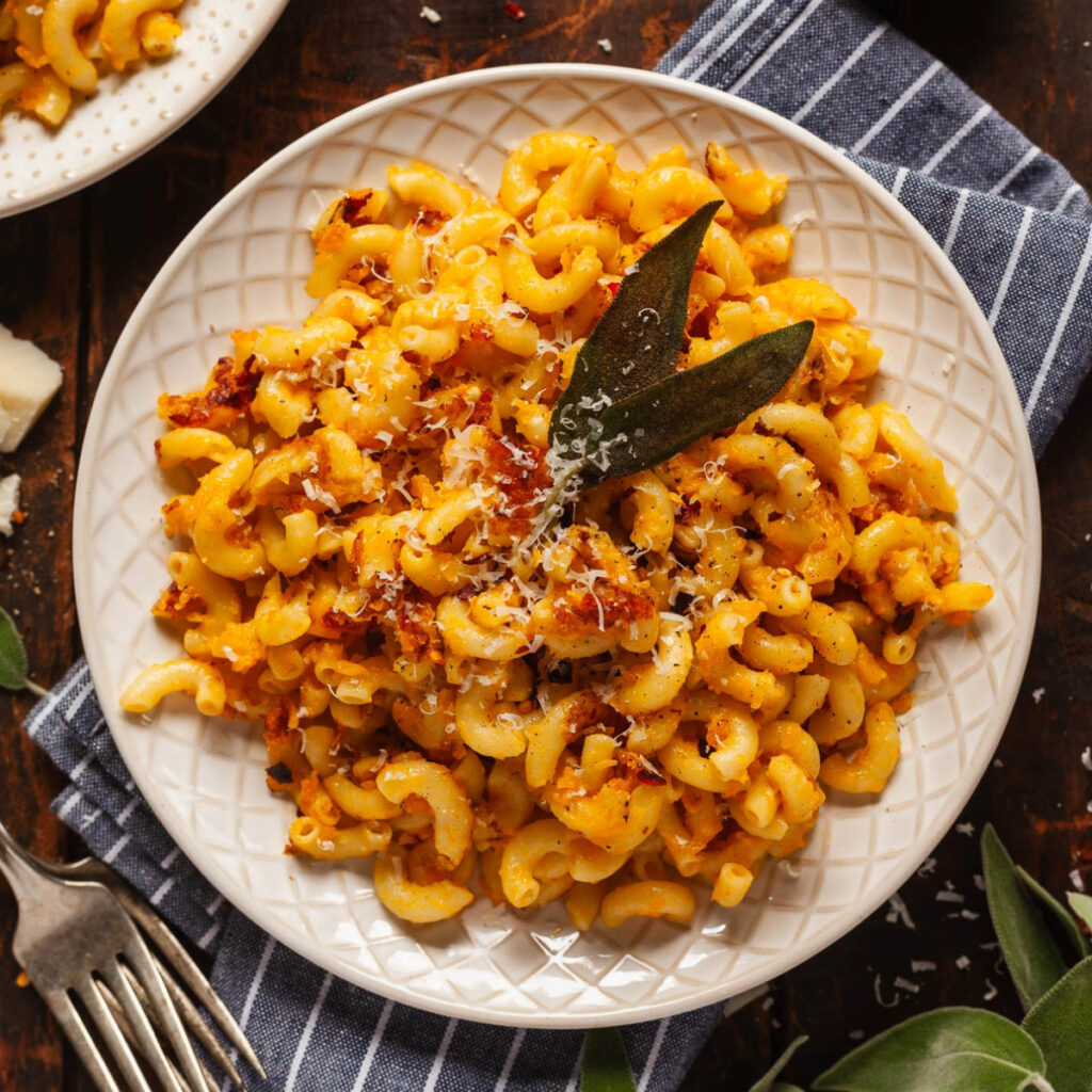 Pan Fried Butternut Squash Pasta - The Live-In Kitchen