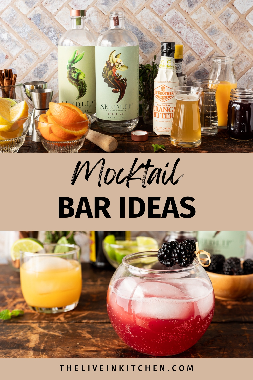 Mocktail Bar Ideas - The Live-In Kitchen