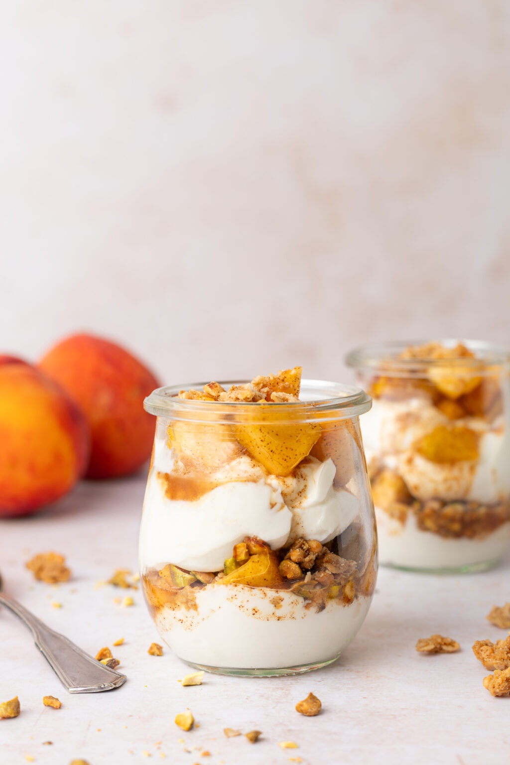 Peach Parfaits - The Live-In Kitchen