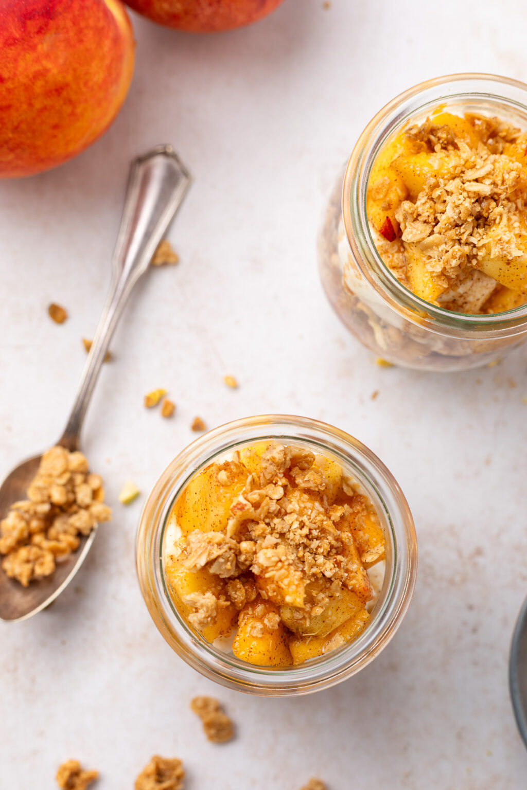Peach Parfaits - The Live-In Kitchen