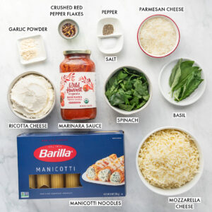 Baked Spinach and Cheese Manicotti - The Live-In Kitchen