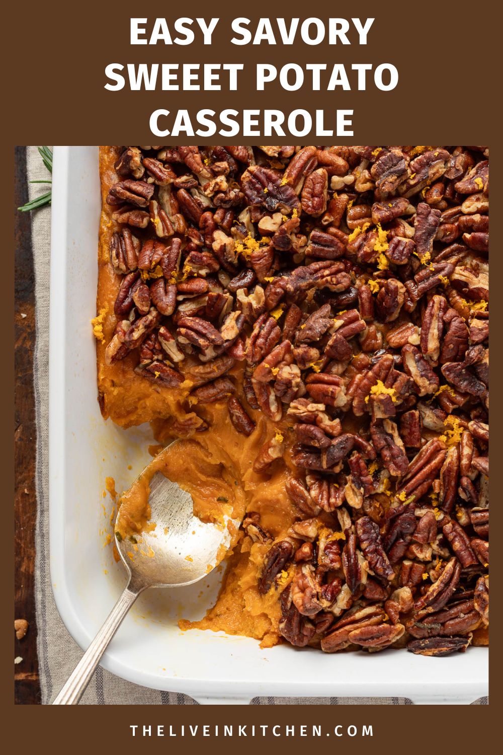 Savory Sweet Potato Casserole - The Live-In Kitchen