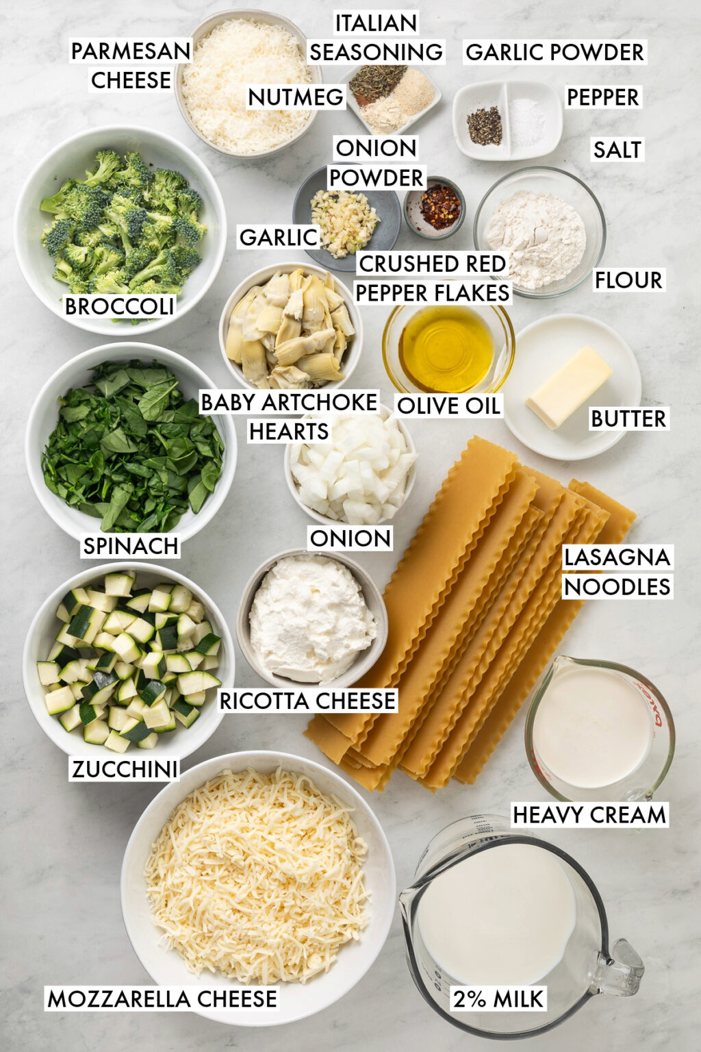 Veggie Lasagna with White Sauce - The Live-In Kitchen