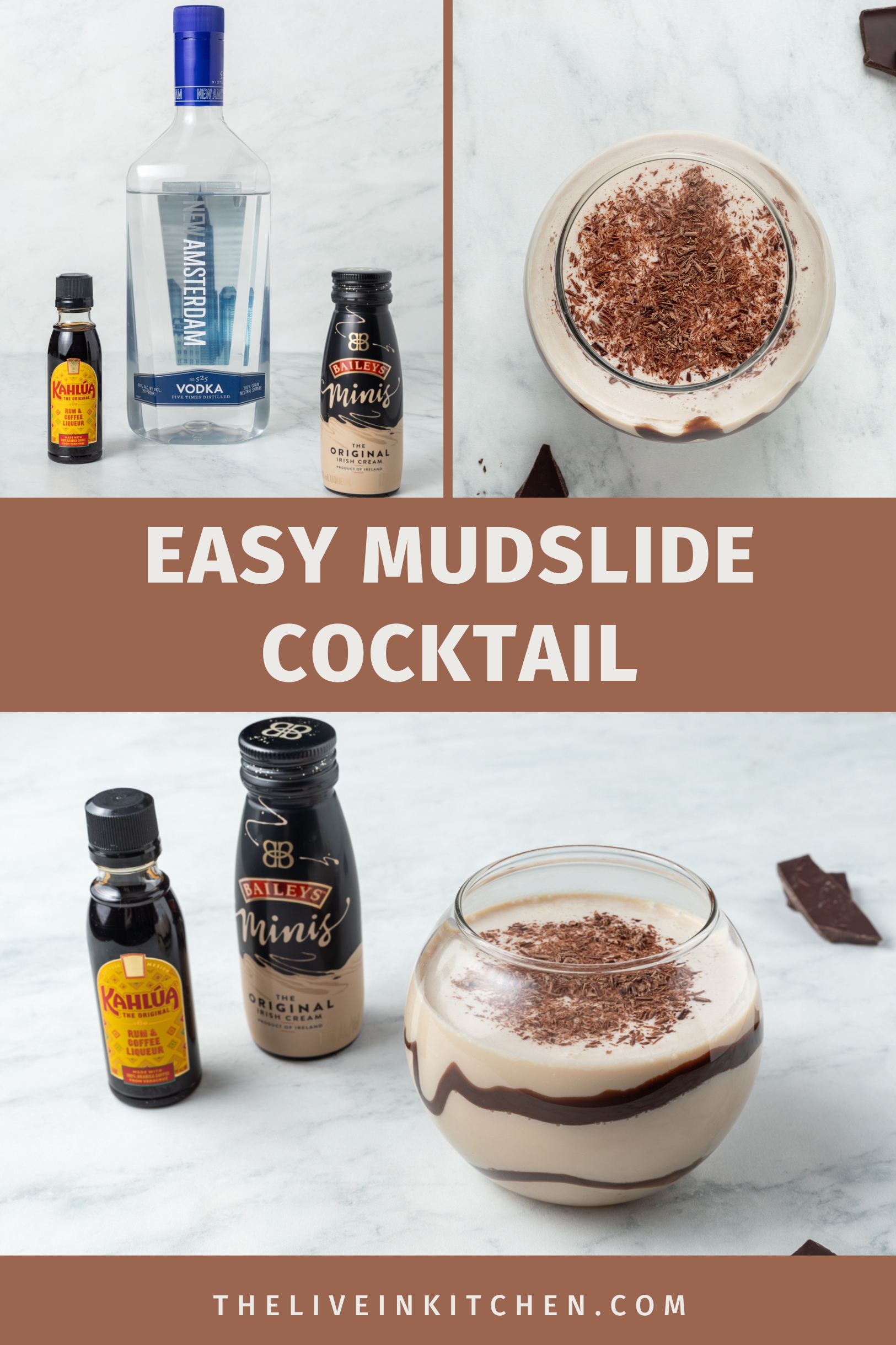 Mudslide Cocktail {No Ice Cream} - The Live-In Kitchen