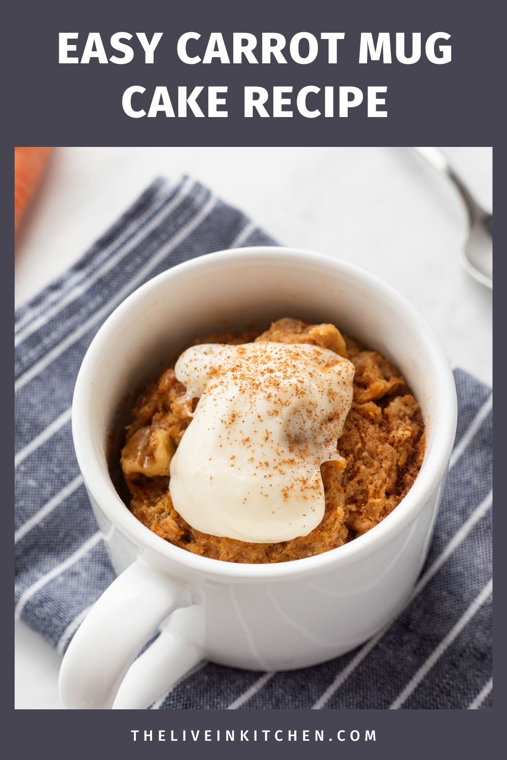 Carrot Cake Mug Cake - The Live-In Kitchen