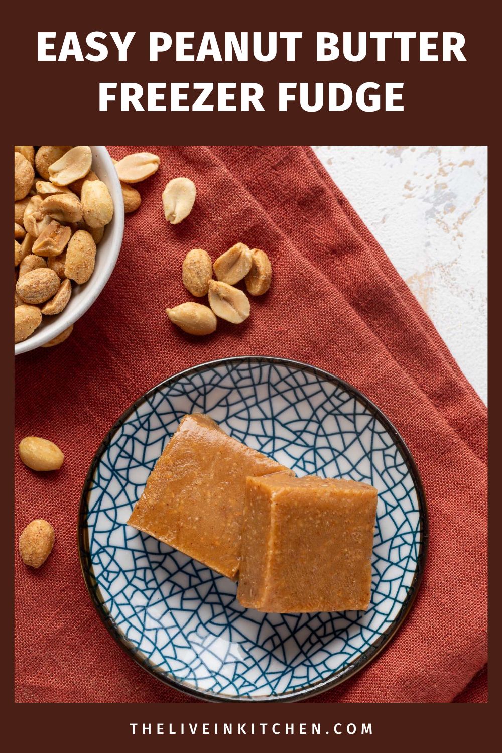 Peanut Butter Freezer Fudge - The Live-In Kitchen