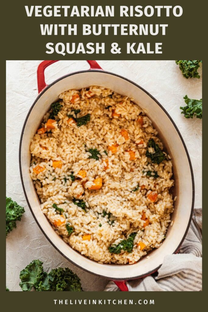 Butternut Squash Risotto with Kale - The Live-In Kitchen