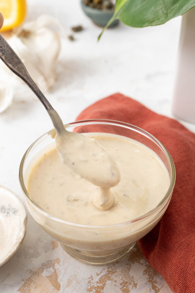 Vegan Caesar Dressing - The Live-In Kitchen